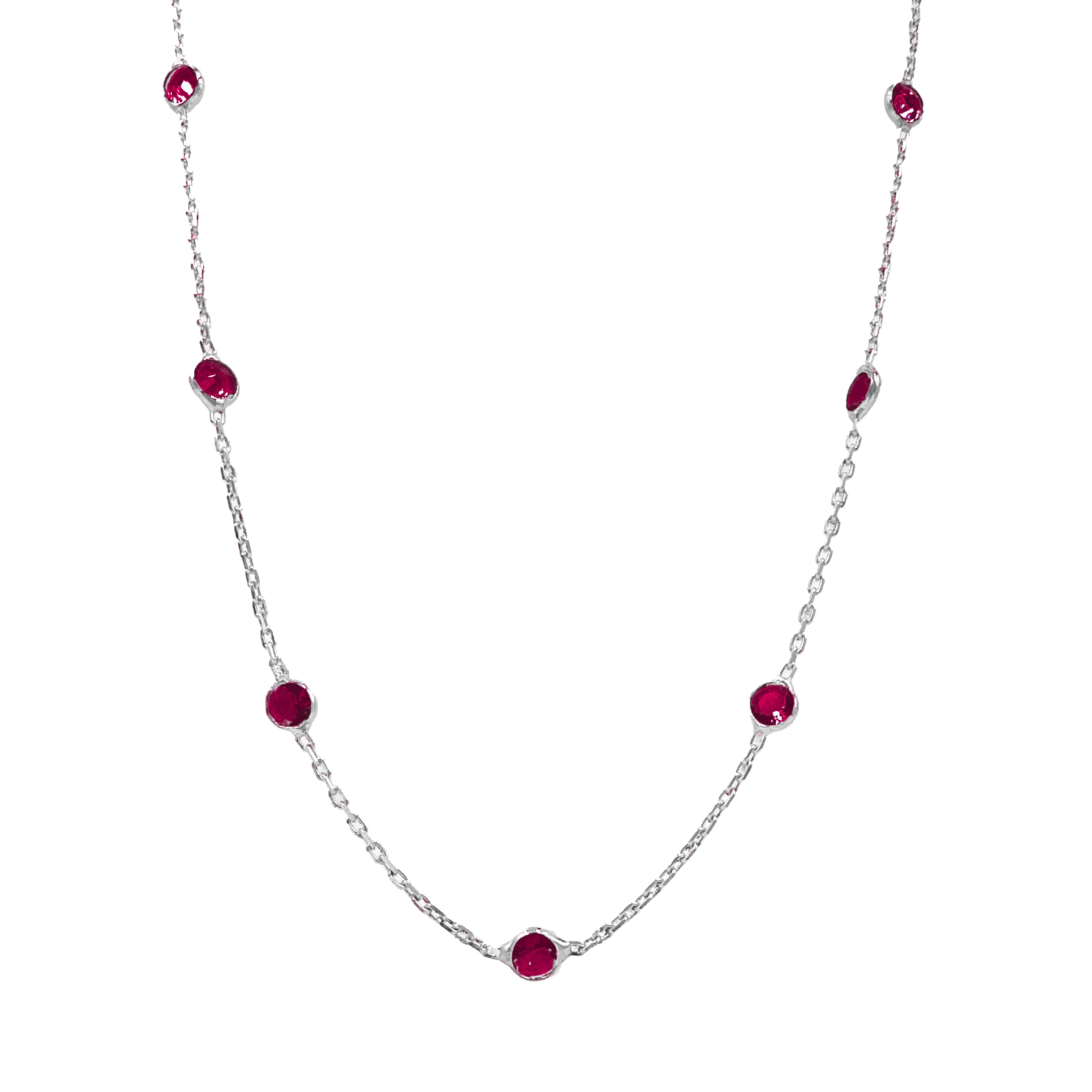 Fuchsia Stone Designer Chain - Mineralist